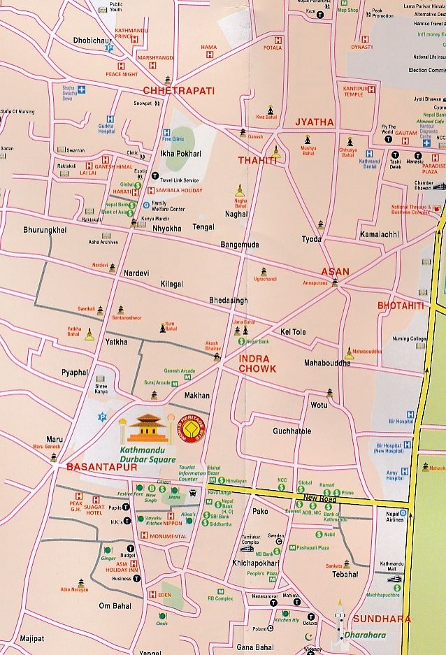 Stadsplattegrond Pocket map Kathmandu - Patan – Bhaktapur | Himalayan Maphouse | 0423843367039 ...